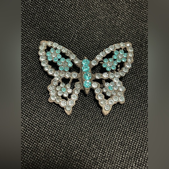 Source Unknown | Jewelry | Vintage Rhinestone Butterfly Brooch | Poshmark
